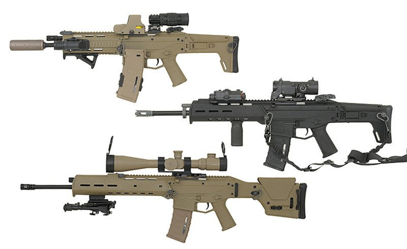 Replica Rifle gun AEG ACW-CQB - Black [PJ] | Airsoft \ Automatic ...